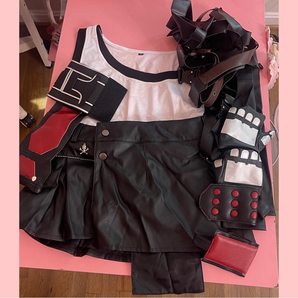 Pants & Jumpsuits | Tifa Lockhart Cosplay Ff7 Full Set Costume | Poshmark
